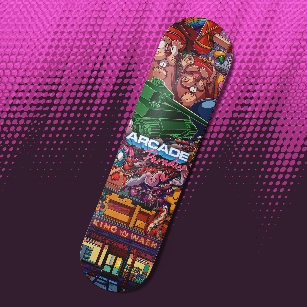 Arcade Paradise Skateboard [Merch] – Wired Productions