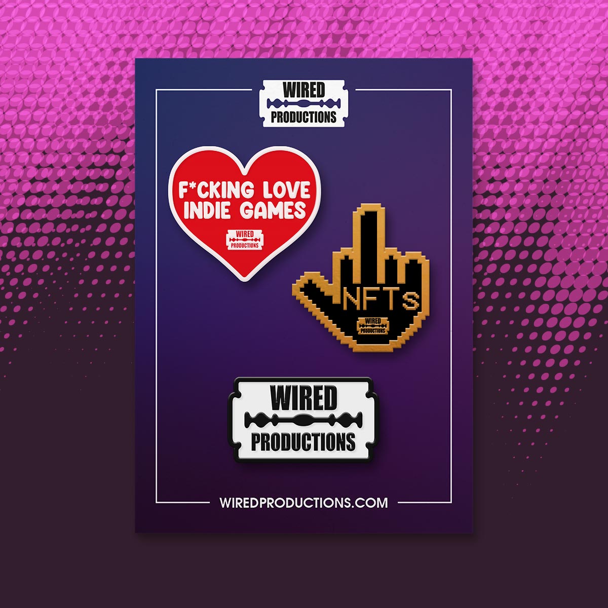Wired Pin Badge Collection – Wired Productions